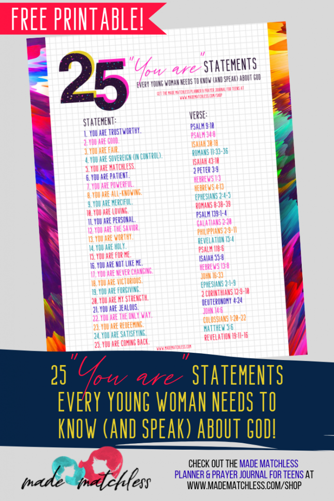 25 "You Are" Statements Every Young Woman Needs to Know (and Speak ...